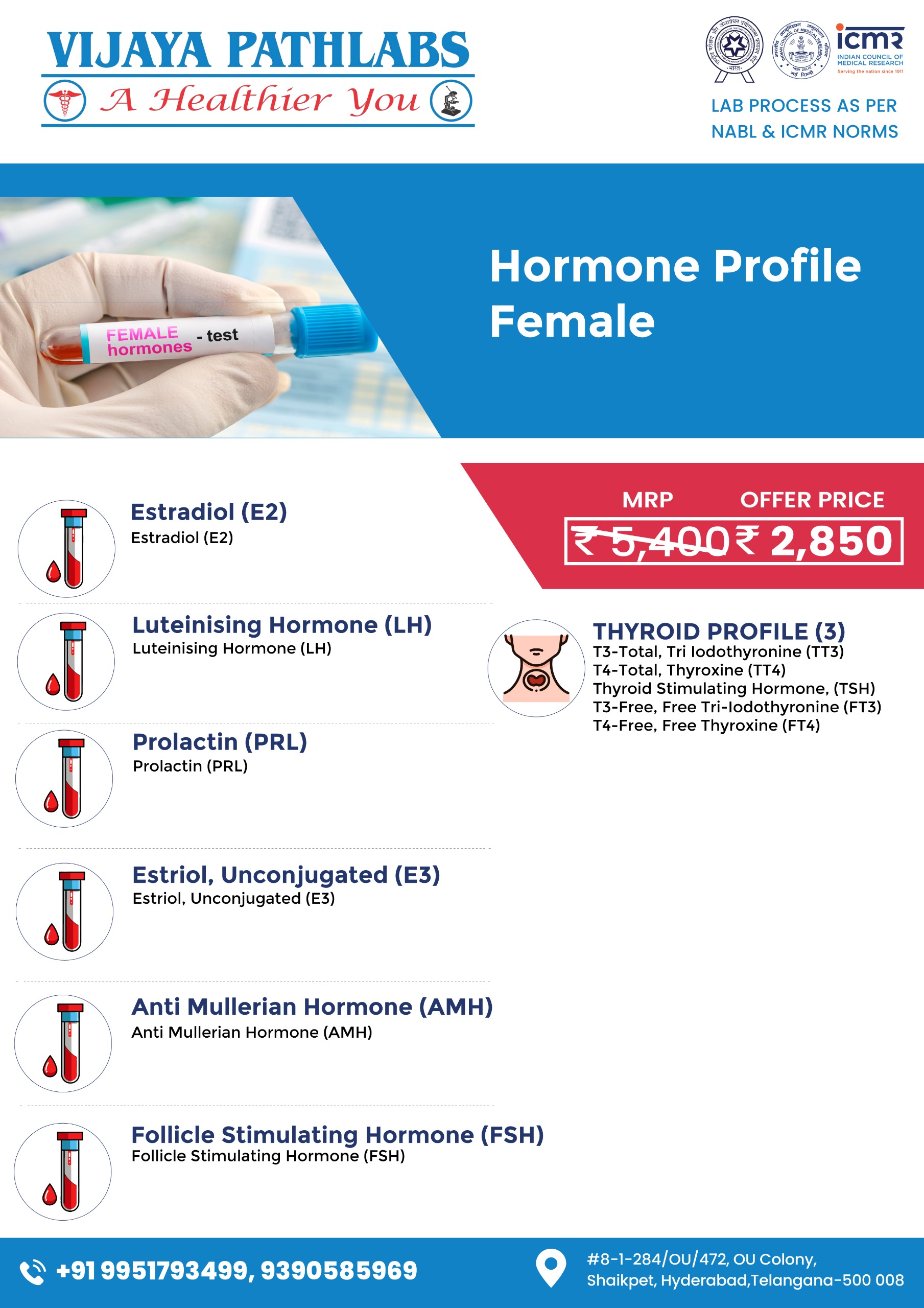 Hormone Profile Female – Vijaya Pathlabs